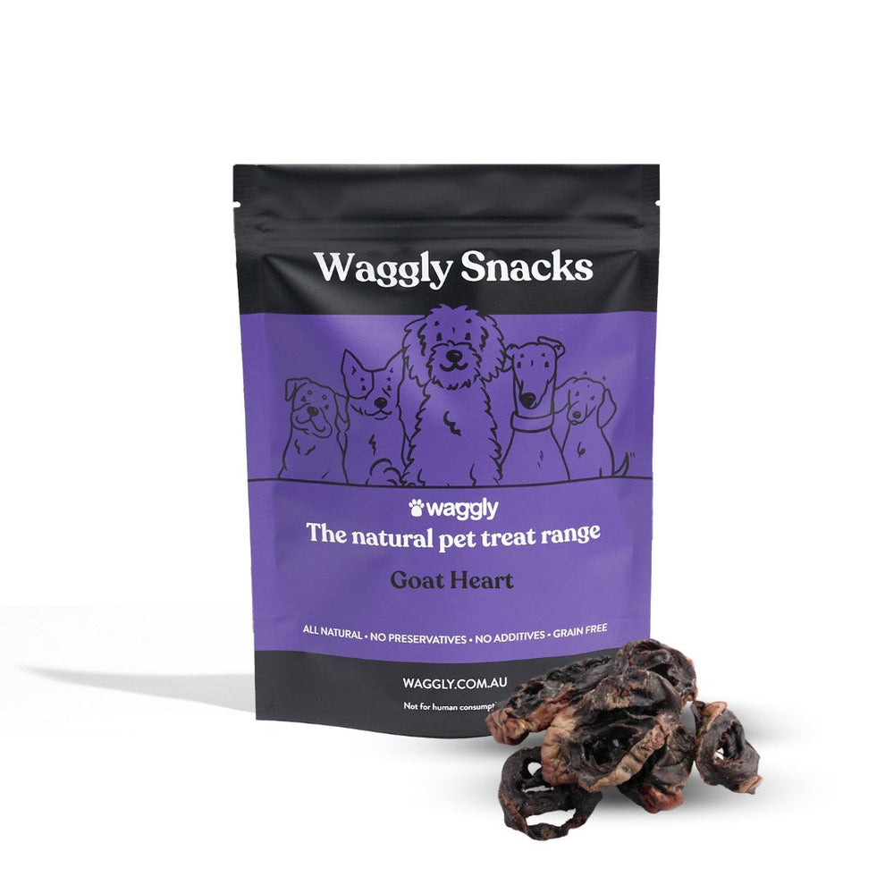 Waggly Snacks Goat Heart Dog Treats - Natural Australian Treats – Happy ...